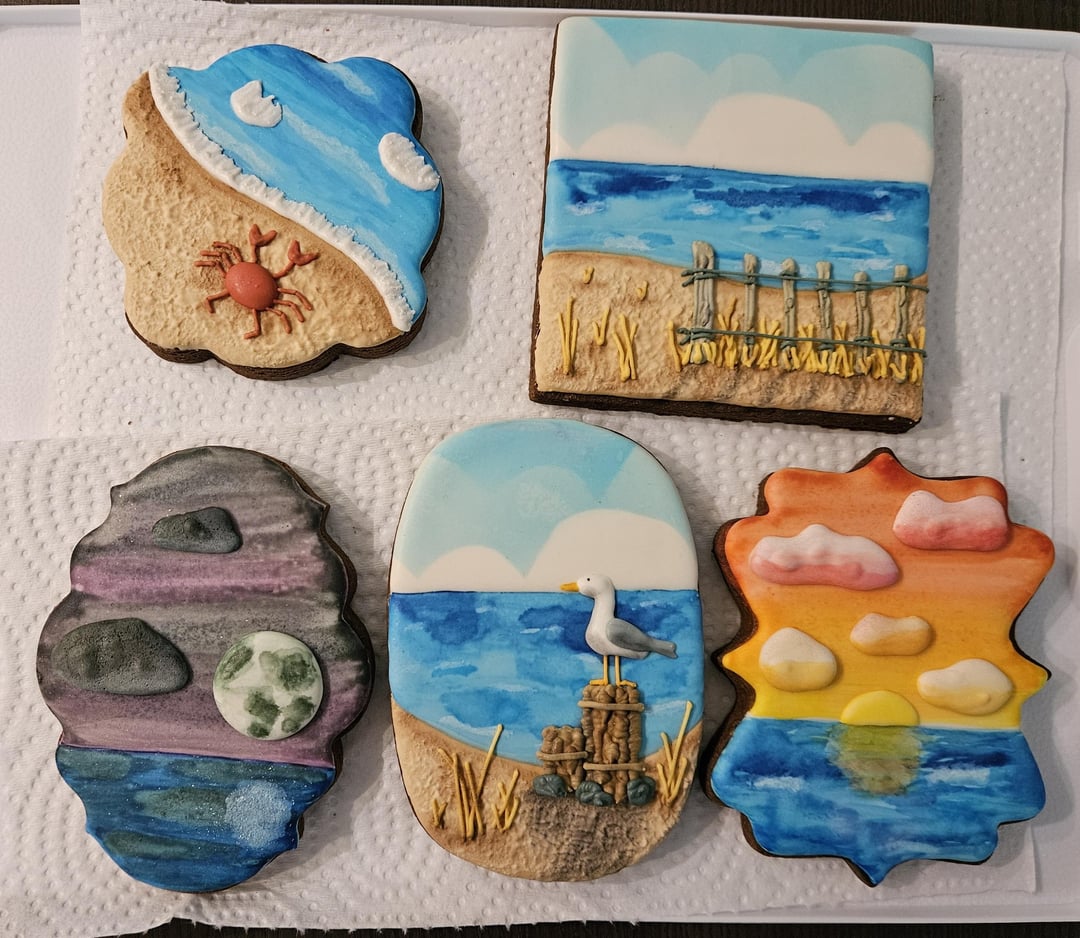 I made some beach cookies for the long weekend - Dining and Cooking