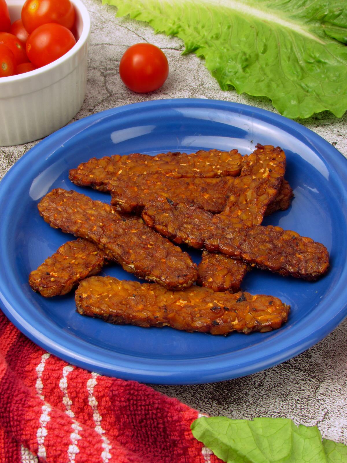 Smoky Tempeh Bacon - Dining and Cooking