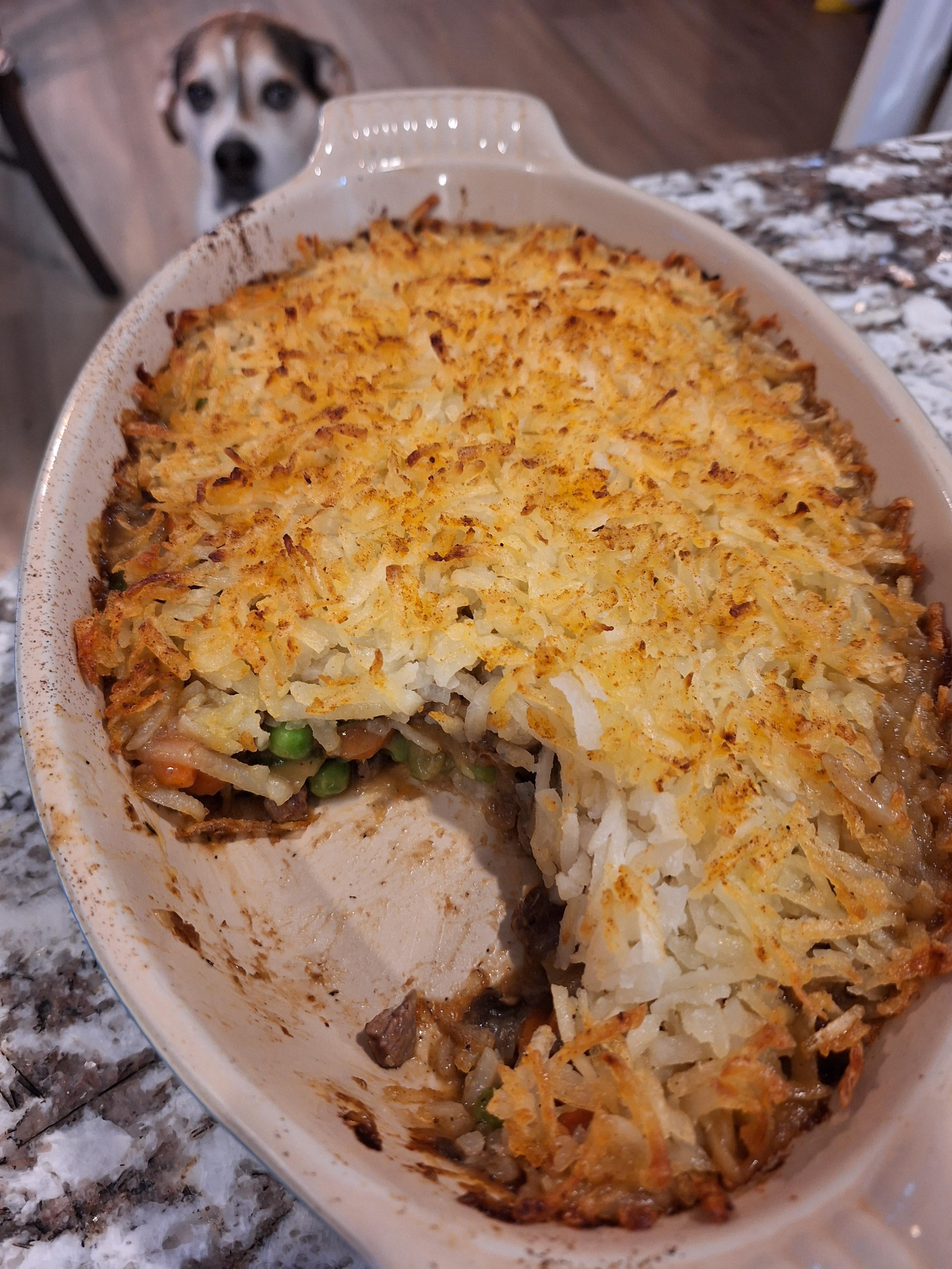 American made shepherd's pie with hash browns - Dining and Cooking