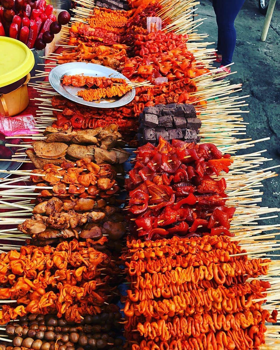 Filipino street food often features sizzling grills where barbecue ...