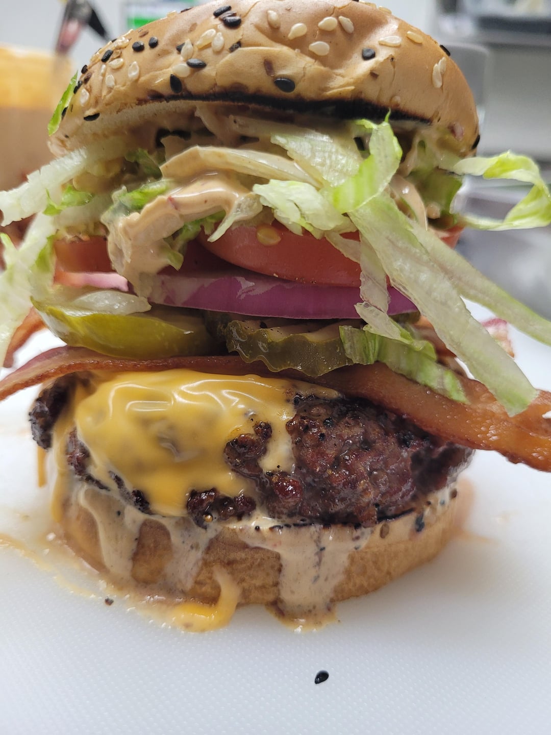 Burger Day at Work - Dining and Cooking