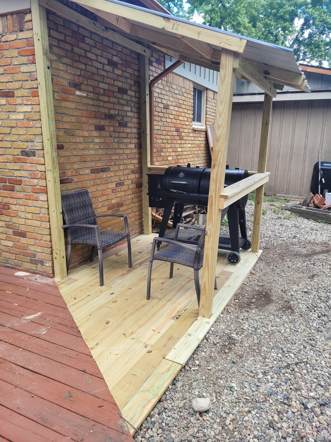 Made myself an outdoor smoking station after getting inspiration from ...