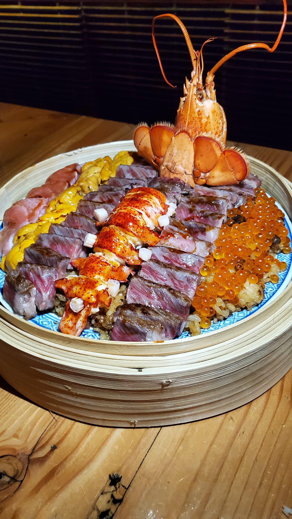 [I ate] Bluefin Otoro, Japanese bafun uni, A5 Wagyu, Lobster, Ikura, on ...