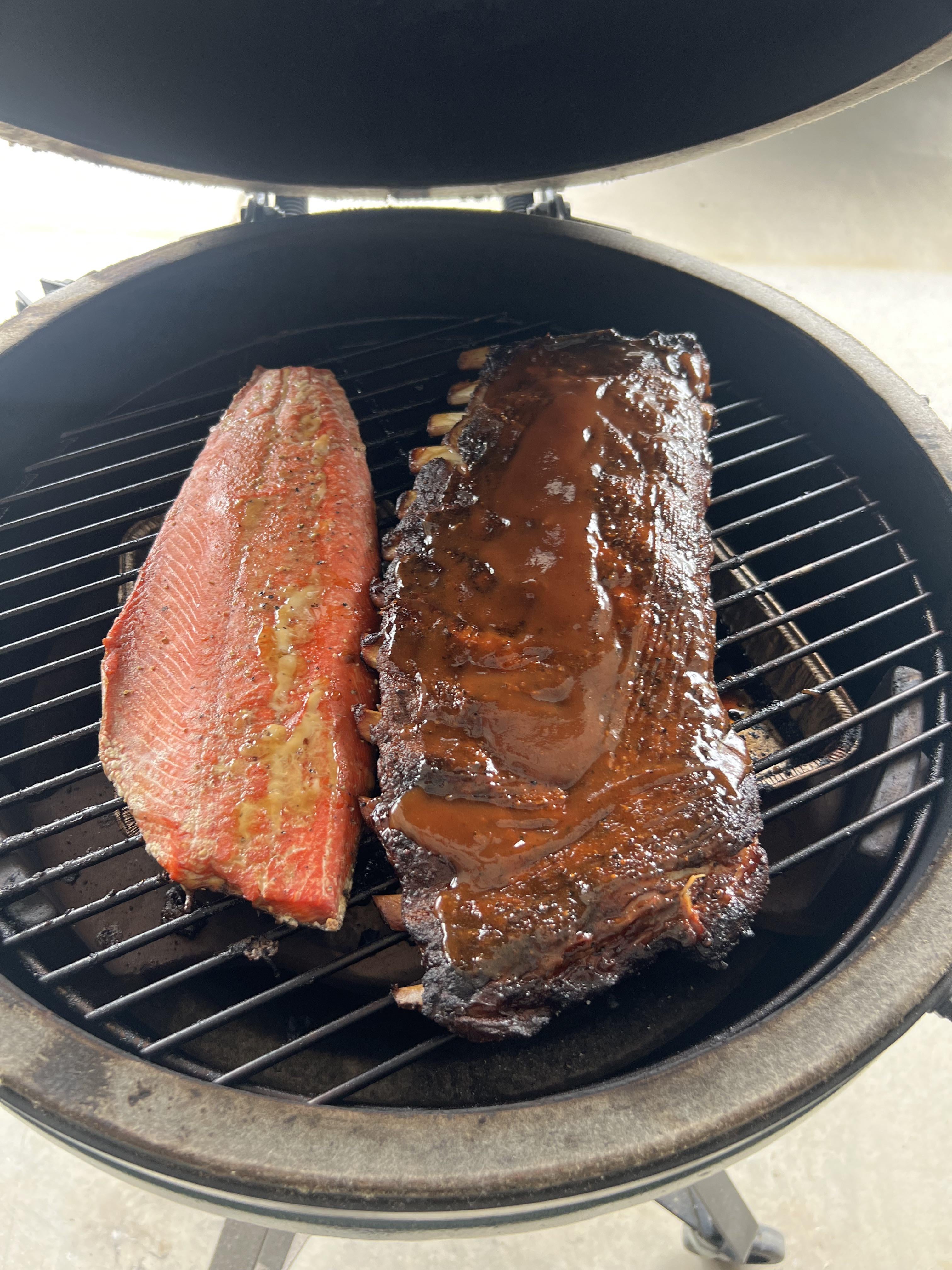 First Salmon and First ribs (3rd cook) - Dining and Cooking