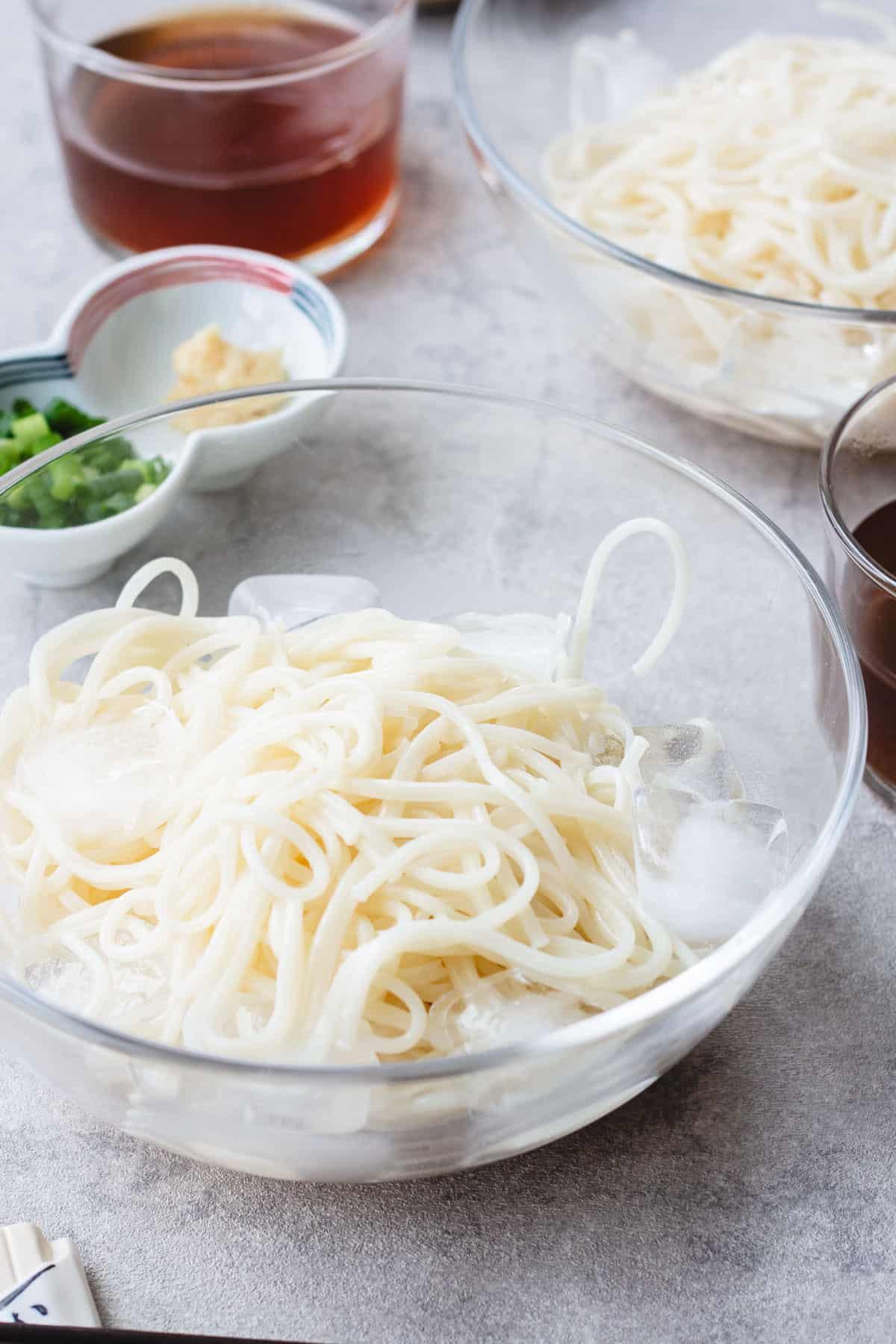 Refreshing Cold Somen Noodles with Vegan Mentsuyu - Dining and Cooking