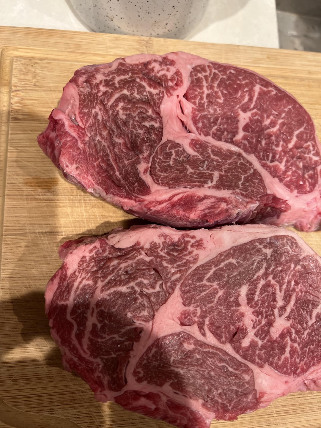 Choice (I SWEAR!!!) ribeye from Costco - Dining and Cooking