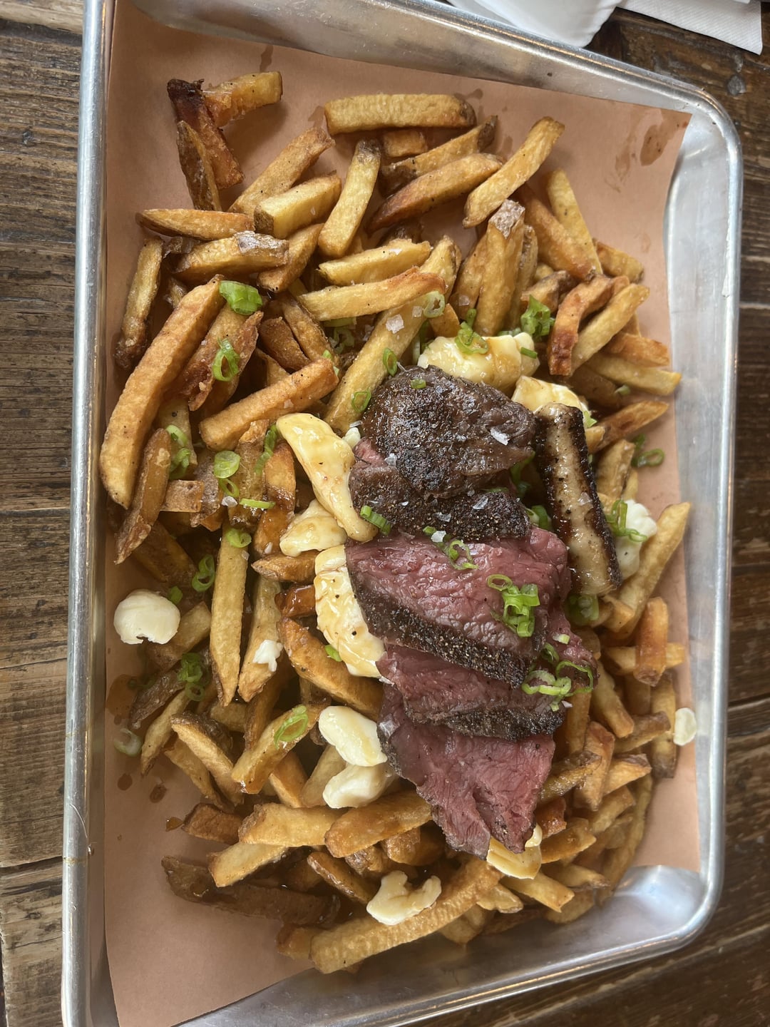 [i ate] $45 (Canadian ) poutine last night Topped hanger steak, Foie ...