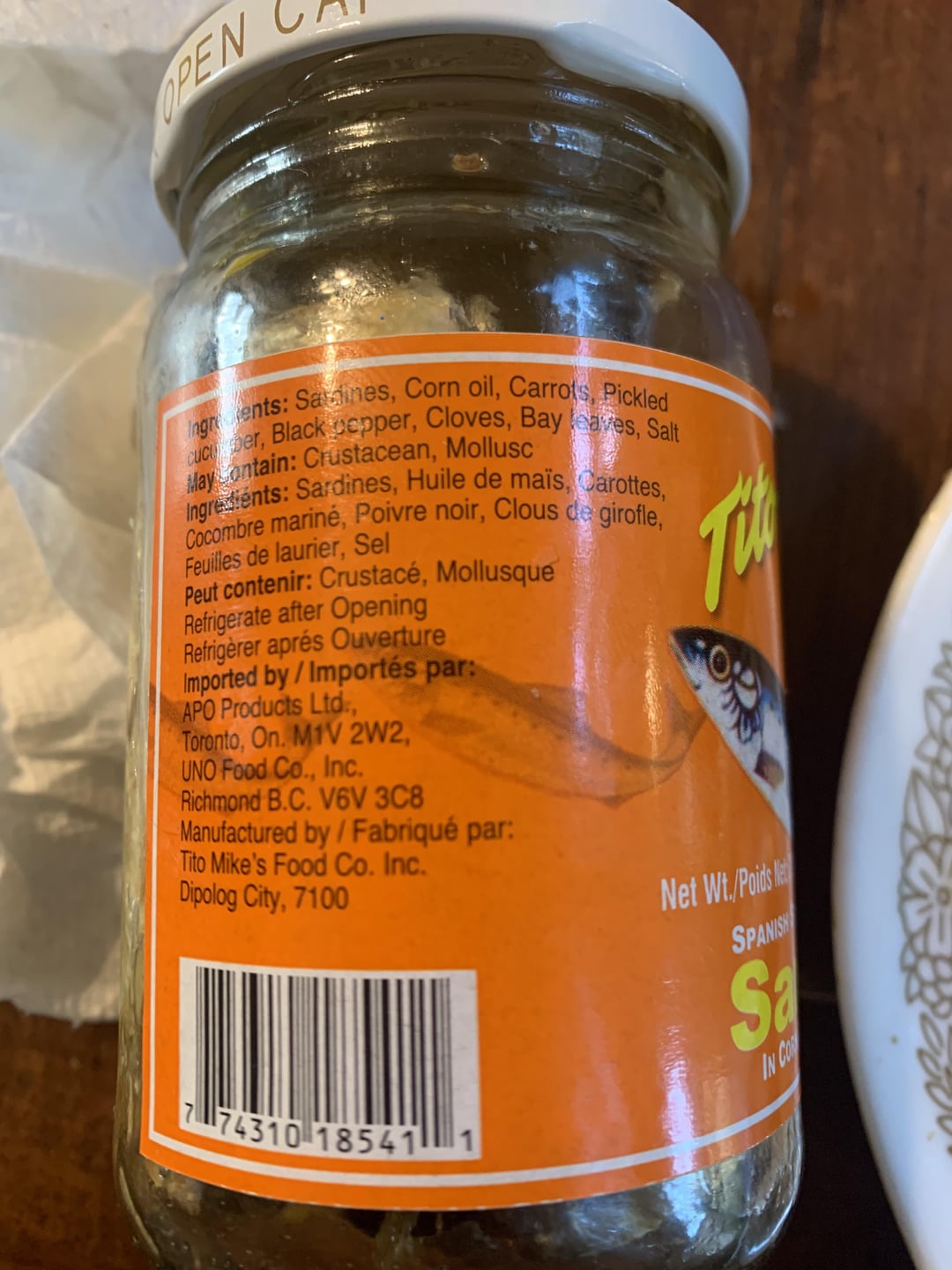 Tito Mike’s Sardines - Dining and Cooking