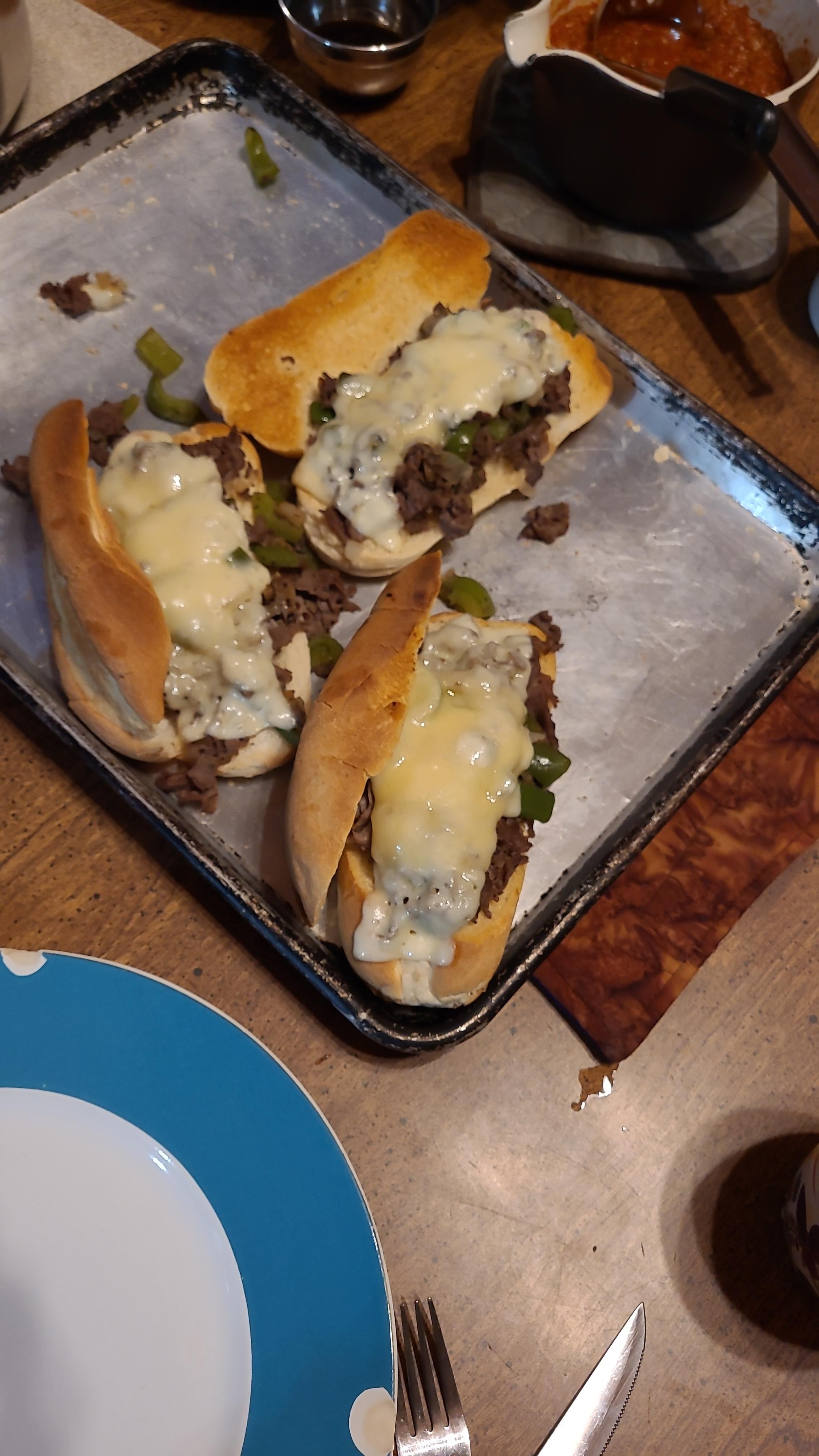 [Homemade] Classic Philly Cheesesteaks - Dining and Cooking