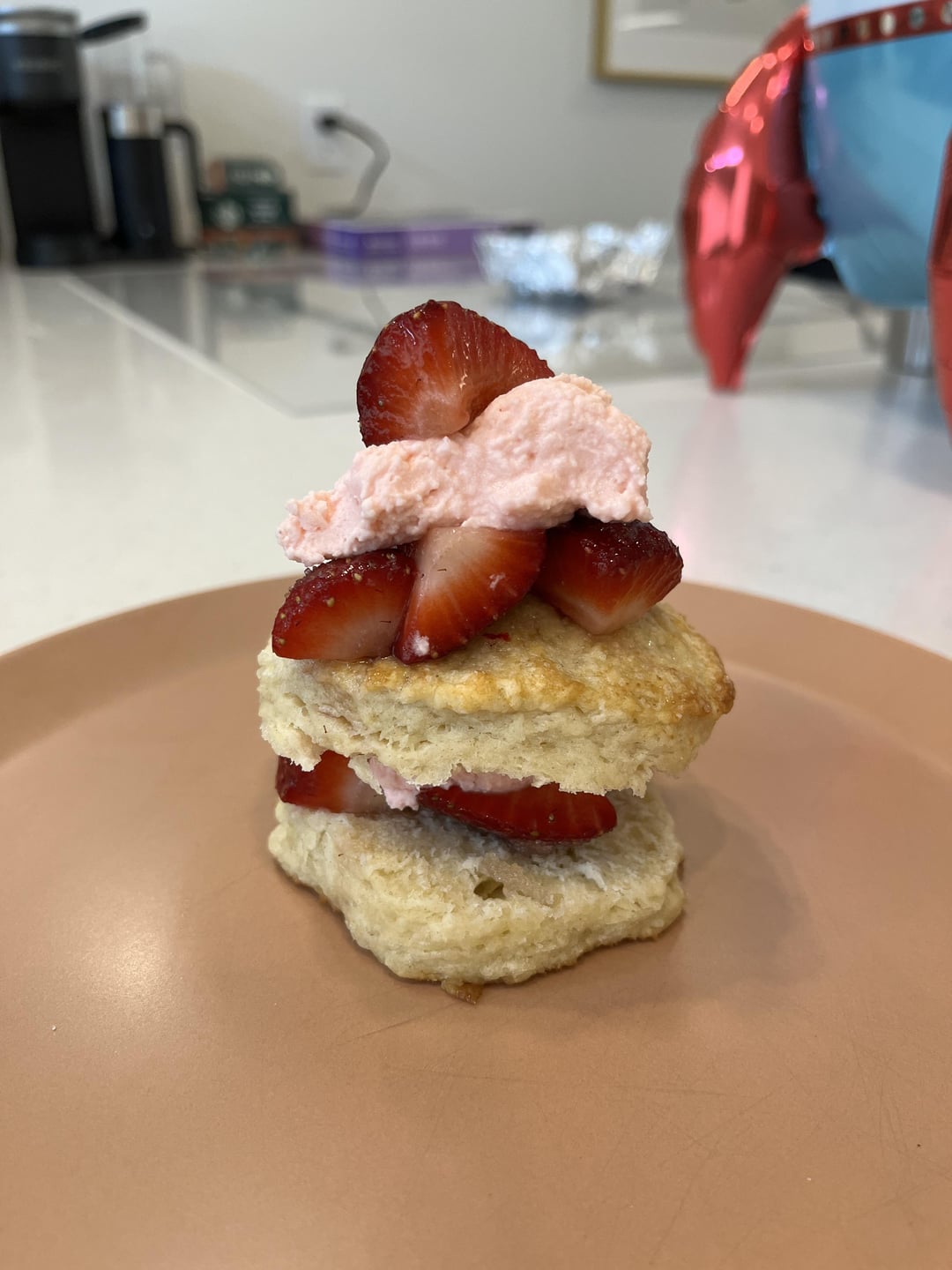 [homemade] strawberry shortcake w/ strawberry whipped cream - Dining ...