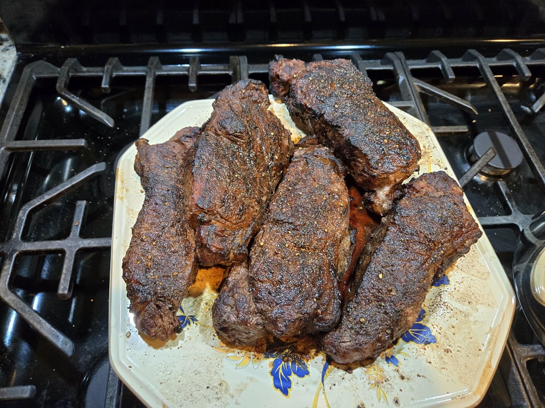 I grilled some steaks for my brother's birthday - Dining and Cooking