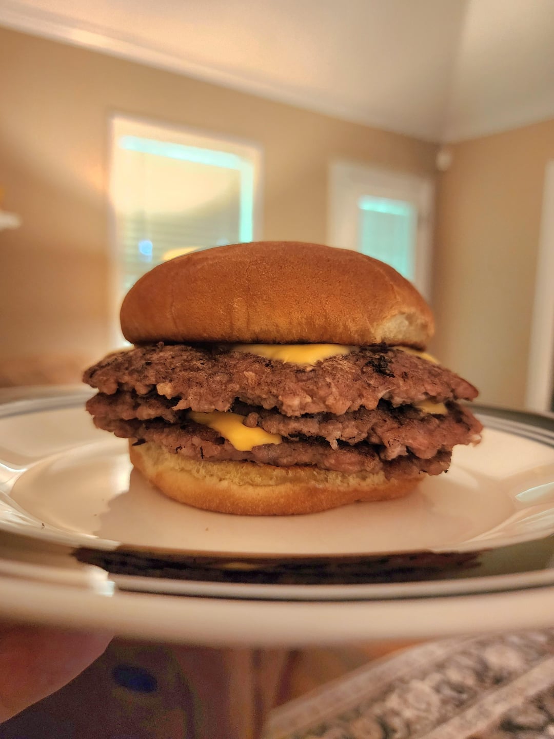 Triple Smash burger! - Dining and Cooking