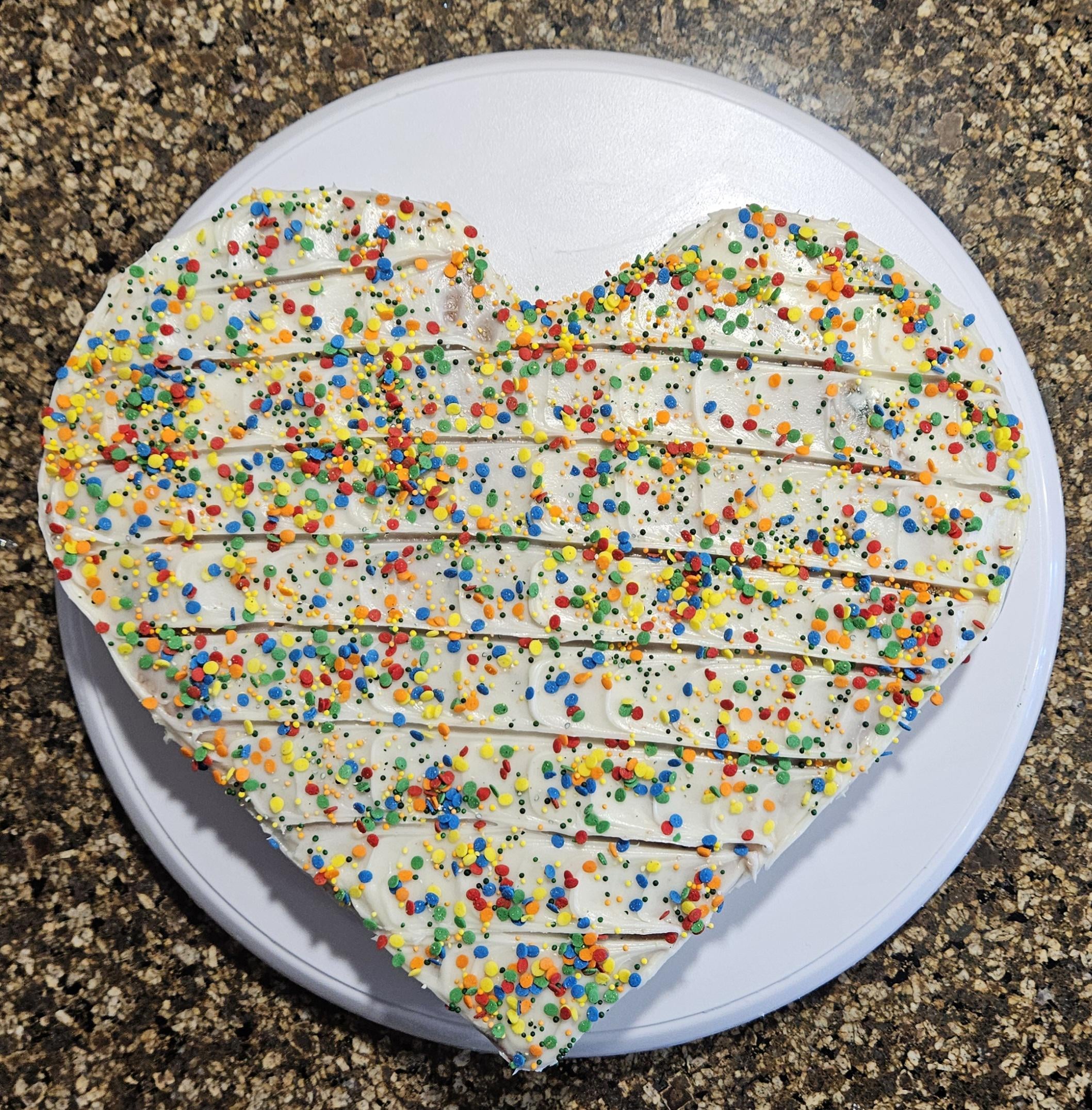 First ever cake I've made by myself. This is for my incredible mom's ...