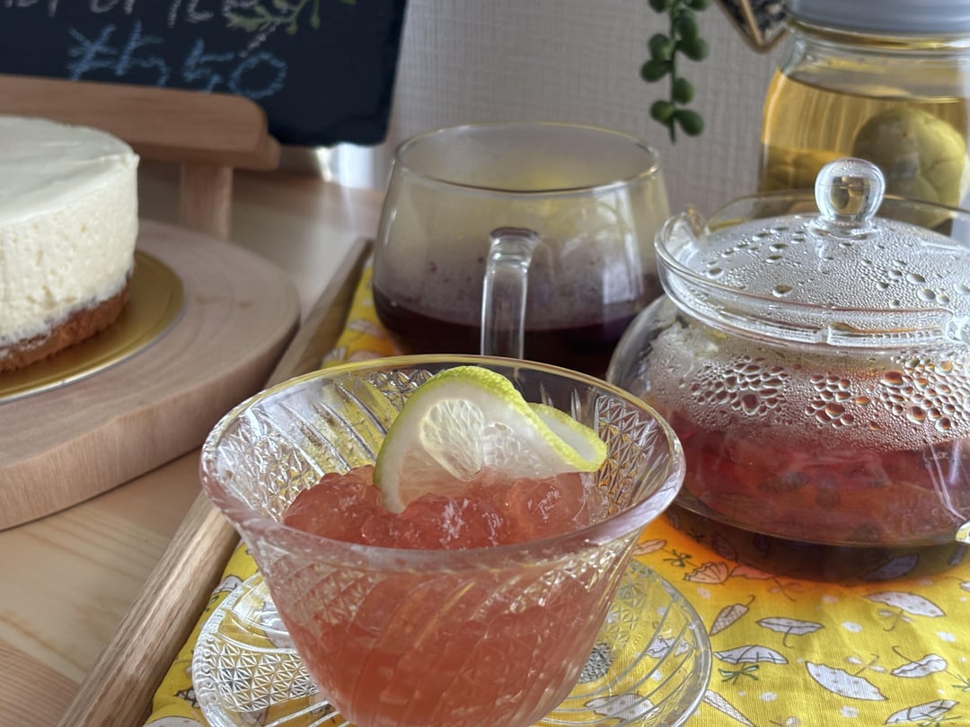 “Baba au umeshu” rare cheesecake with umeshu I made last year and ume ...