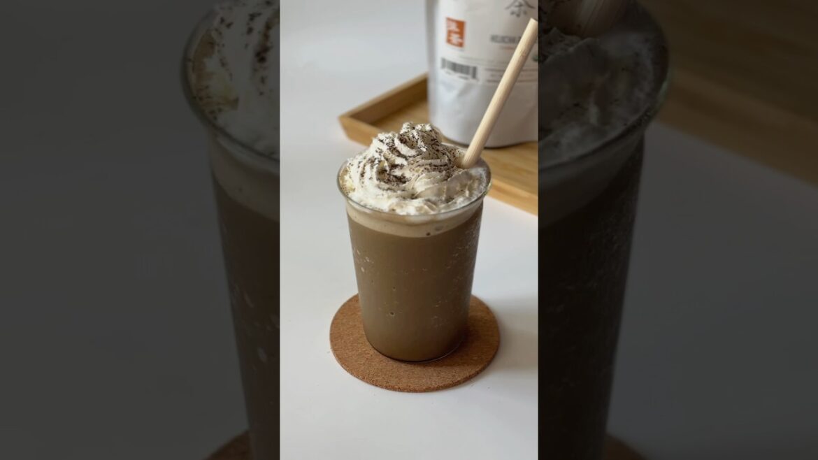 hojicha frappe | homemade cafe recipe! - Dining and Cooking