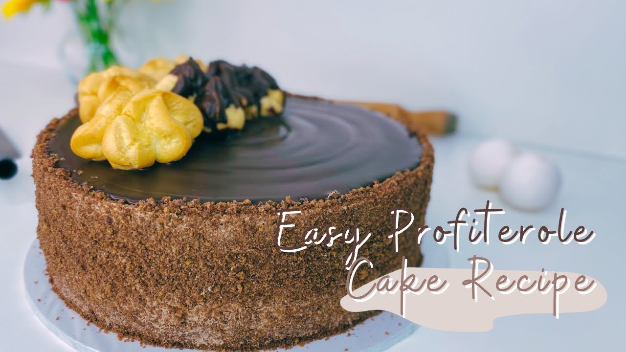 How to Cook Profiterole Cake at Home | Profiteroles Recipe at Home ...