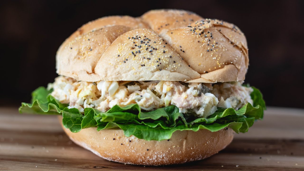 Delicious Tuna Salad Kaiser Roll Sandwich | Easy Lunch Recipe - Dining ...