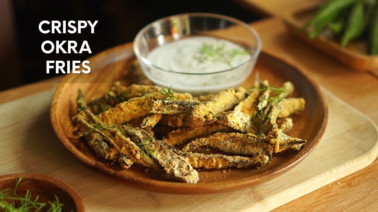 How to cook Crispy Okra Fries | Air Fryer Okra Fries Recipe - Dining and Cooking