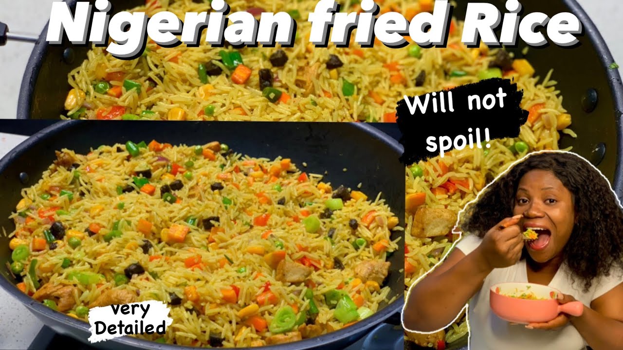 How to make Nigerian Fried Rice | step by step | for beginners | Best ...