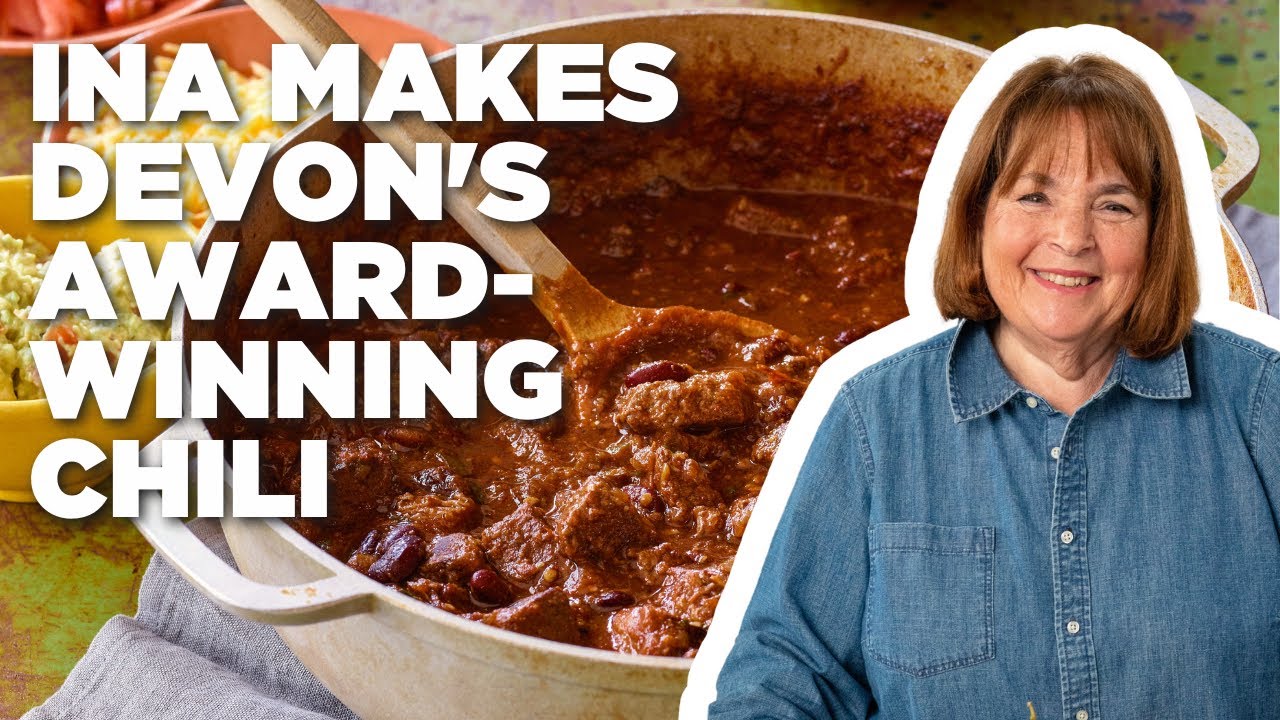 Ina Garten Makes Devon's Award-Winning Chili | Barefoot Contessa | Food ...