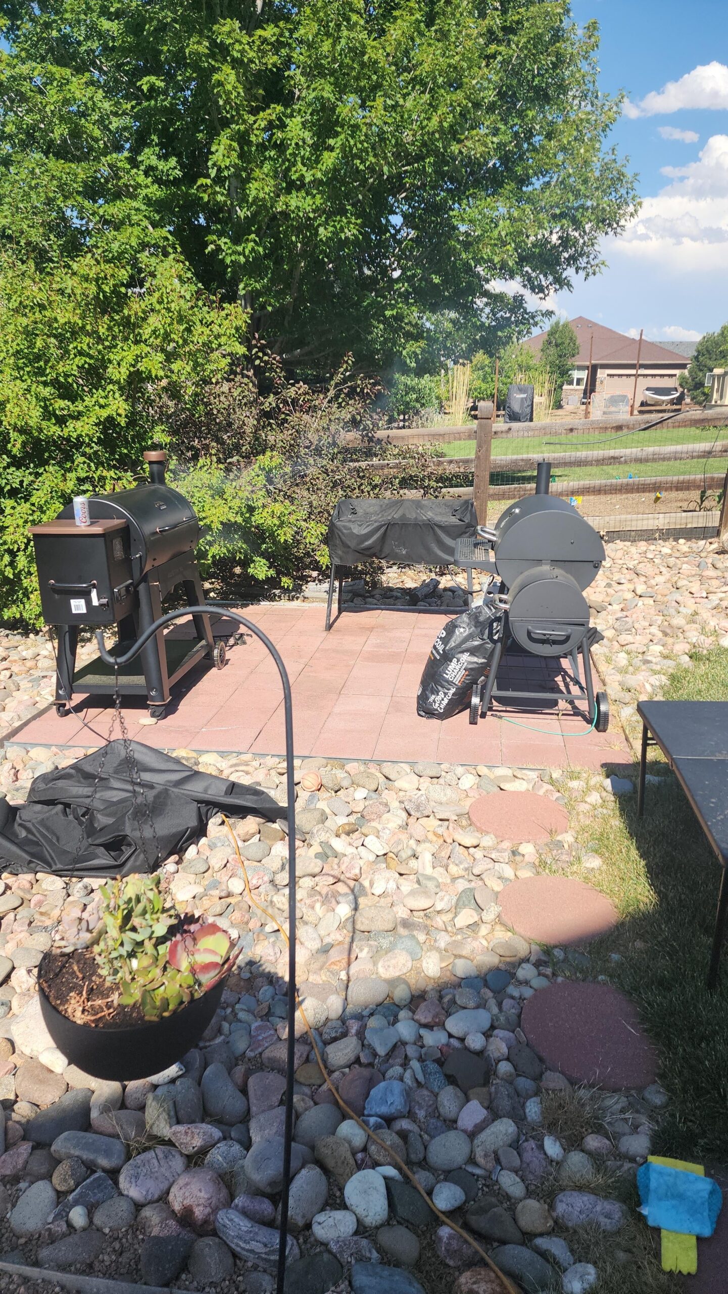 About to fire up the smoking section - Dining and Cooking