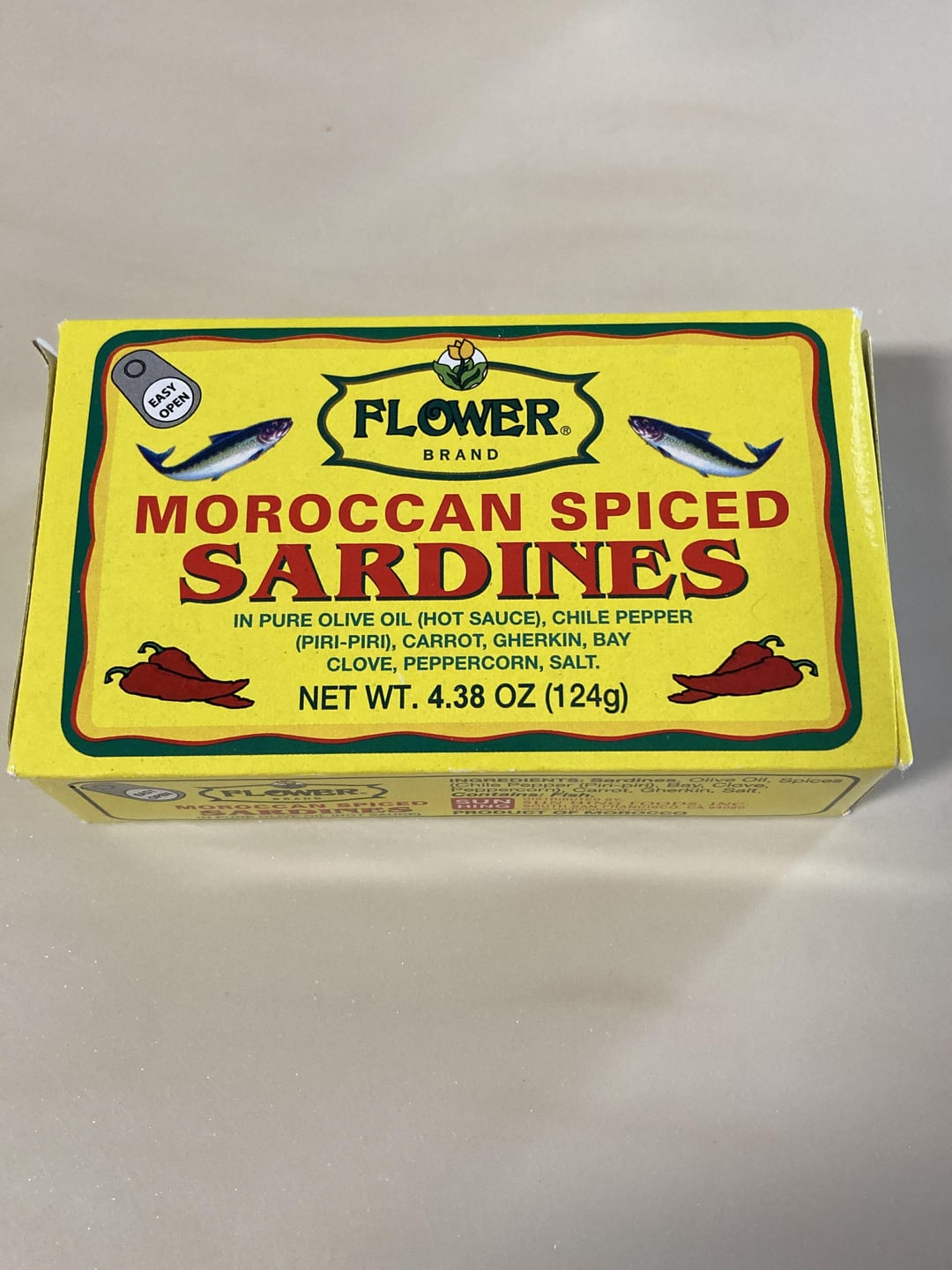 Flower Moroccan Spiced Sardine homemade sourdough bread sandwich with a ...