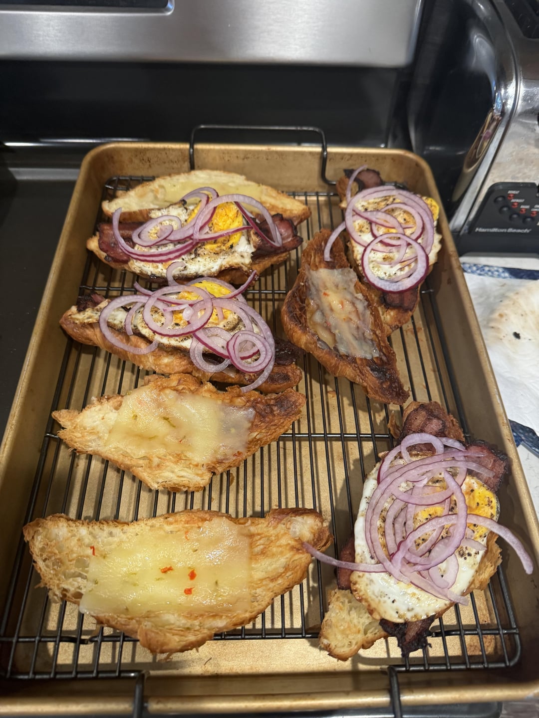 Golfing breakfast sandwich’s for the guys. - Dining and Cooking