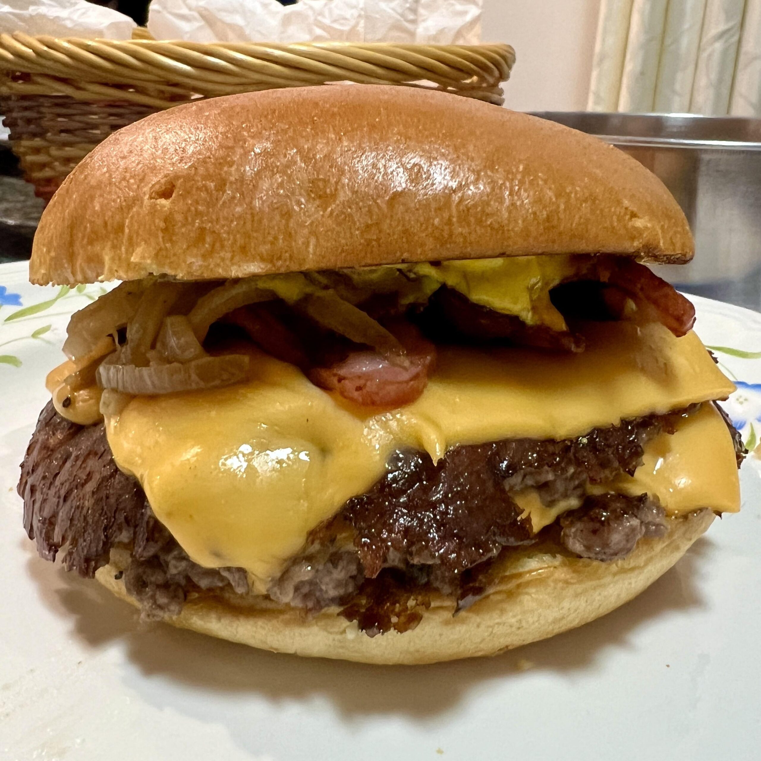 Double smashburger with cheese - Dining and Cooking