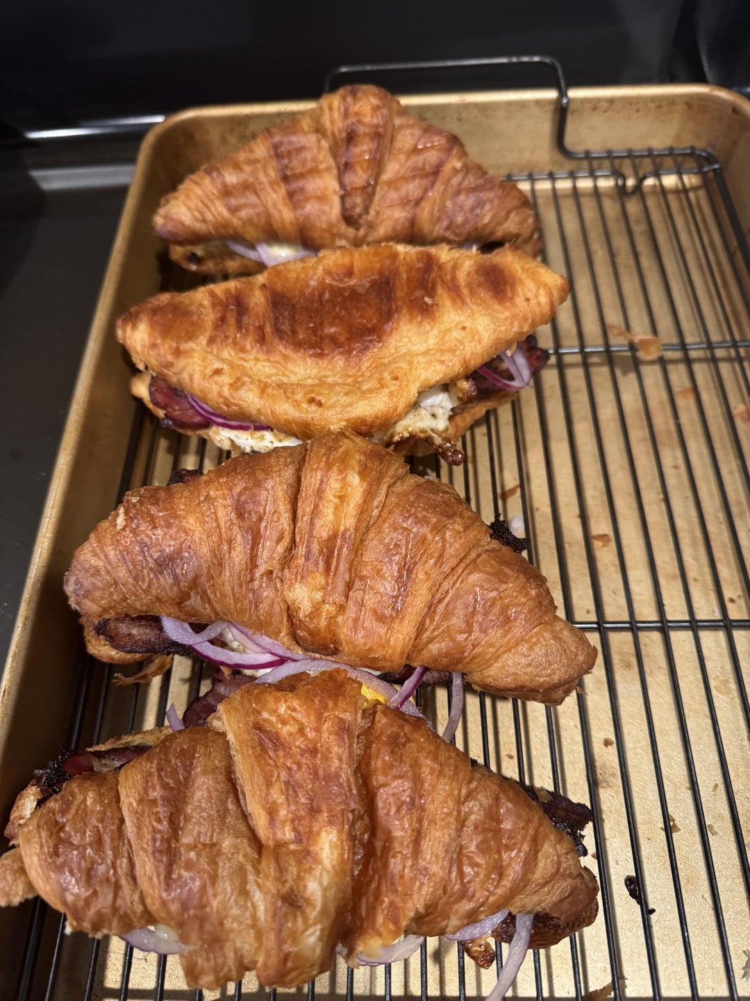 Golfing breakfast sandwich’s for the guys. - Dining and Cooking