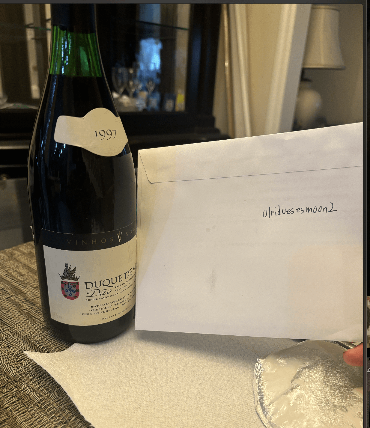 I believe I have a wine bottle from Bill clinton visit to portugal ...