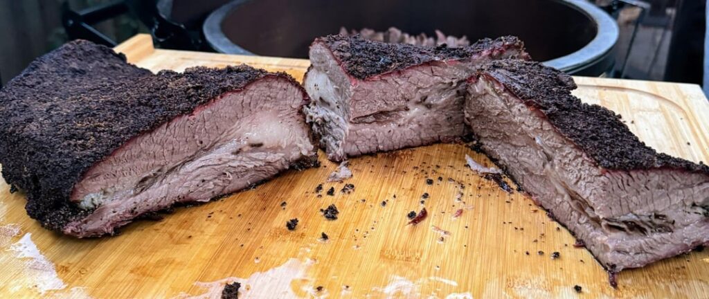 First big green egg and first time smoking a brisket, how did I do ...