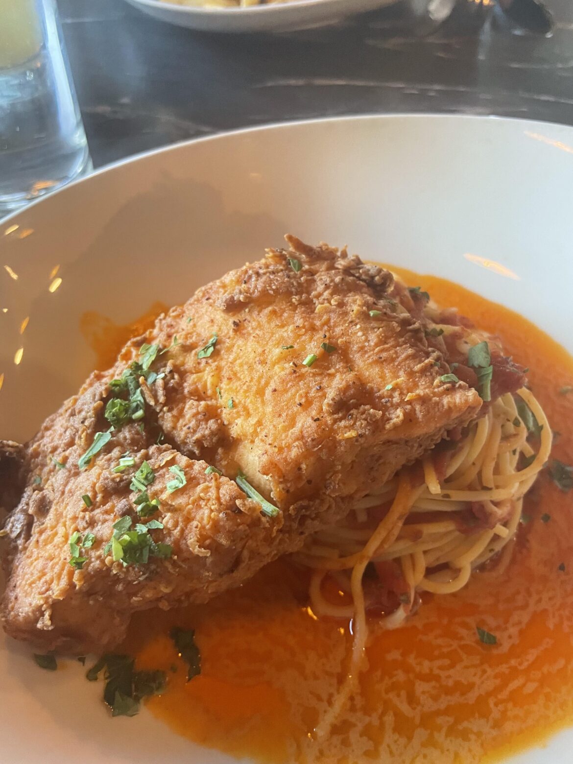 Spaghetti and Fish - Dining and Cooking