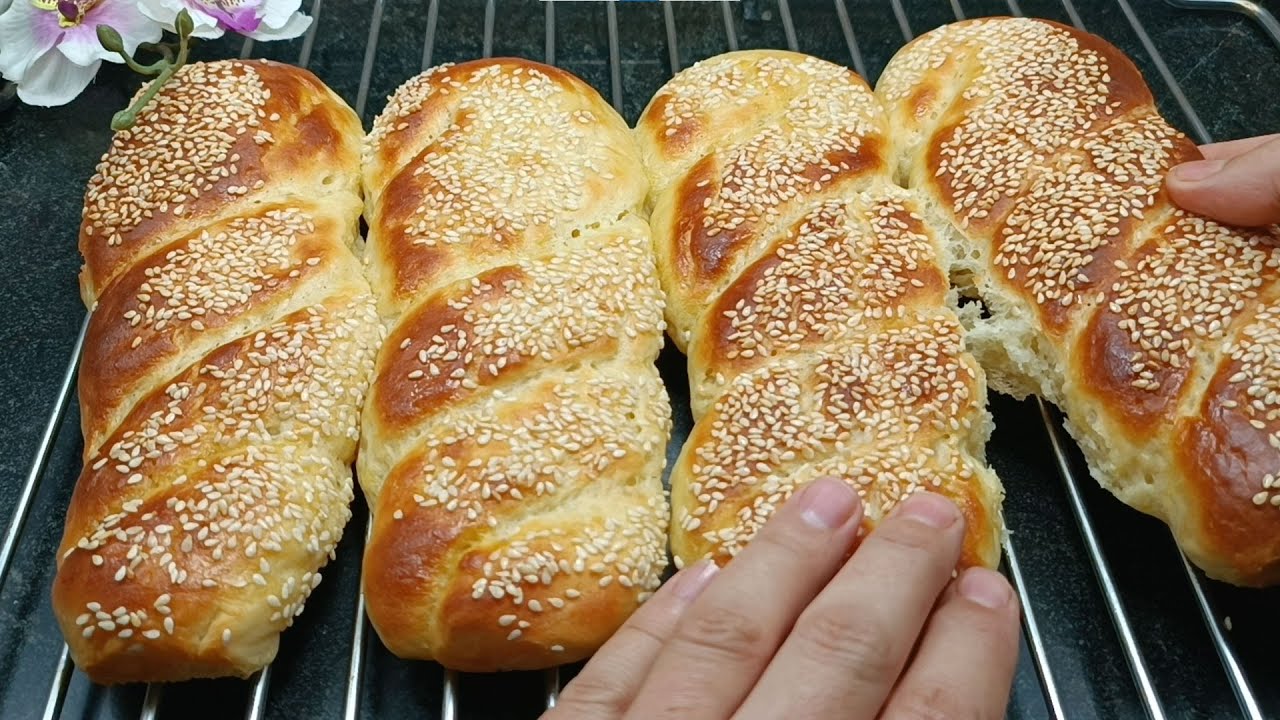 How to make Turkish-style simit baguette bread: Homemade Turkish simit ...