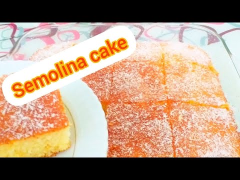 Best Turkish Revani cake. How to make semolina cake. Easy recipe ...