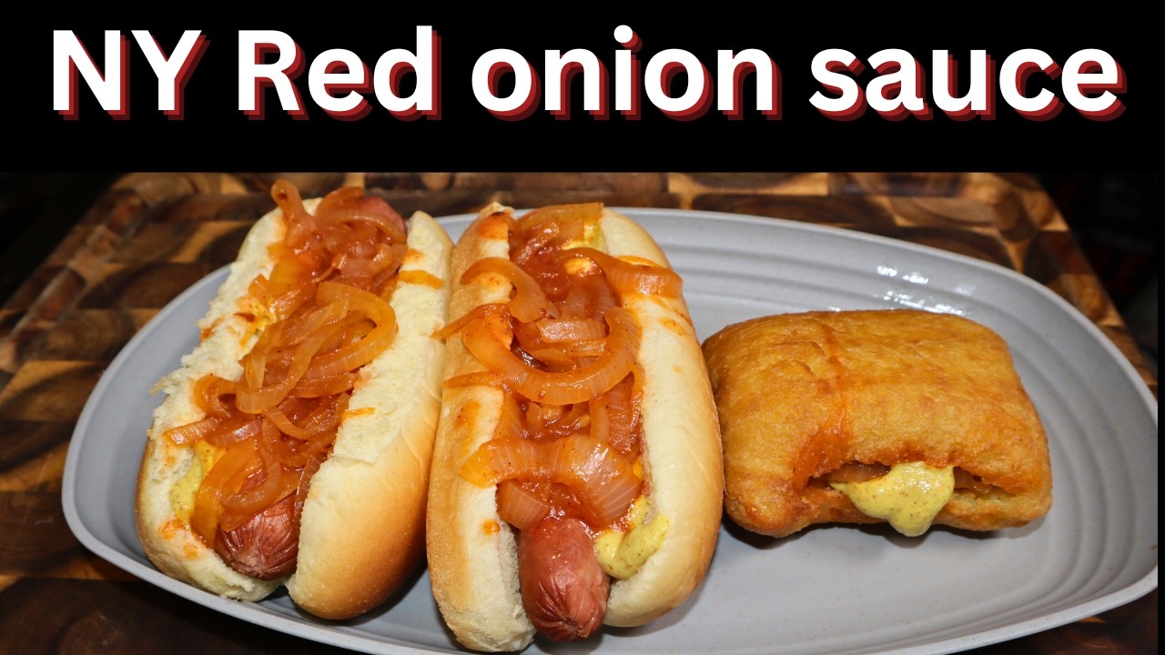 Hot dogs with Onions in red sauce - NY lunch - Dining and Cooking