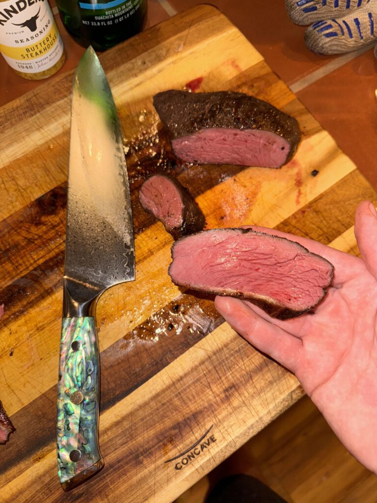 Does Bison Tri Tip count? Sous vide @ 131 for 6 hours, seared in wagyu ...