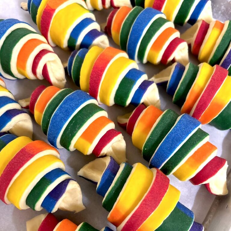 We made rainbow croissants for pride month - Dining and Cooking