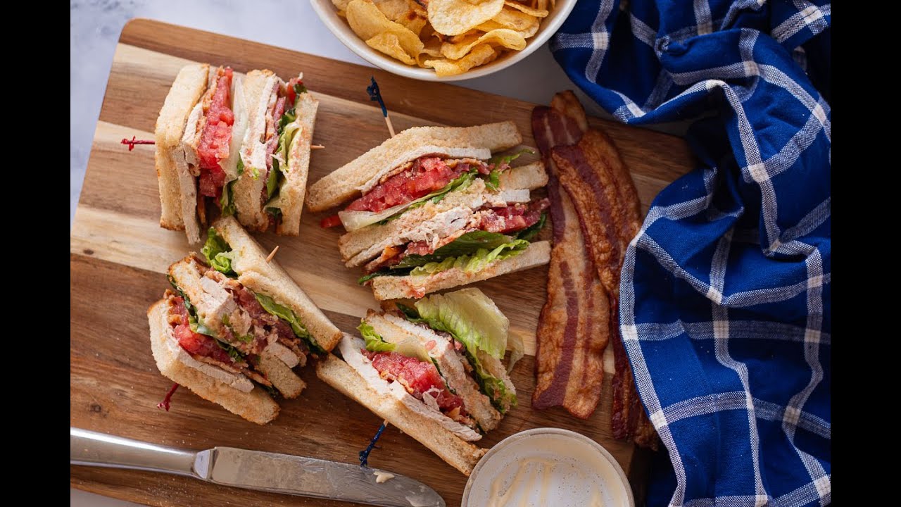 How To Make A Diner-Style Turkey Bacon Club Sandwich - Dining and Cooking
