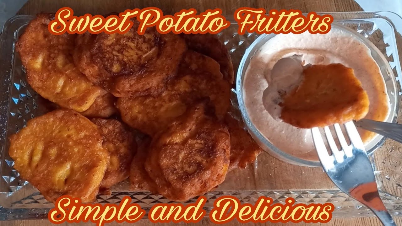 Simple and Delicious Sweet Potato Fritters With Only Four Main ...