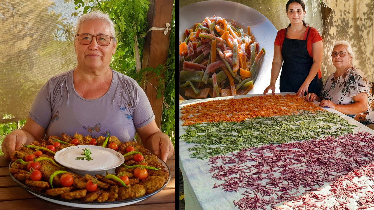 Making Pasta and Vegetable Fries | Village Life - Dining and Cooking