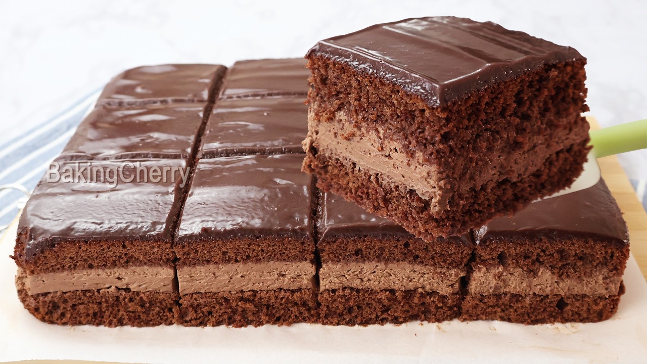 From an old recipe book: Chocolate Cake with Creamy Filling and Ganache ...
