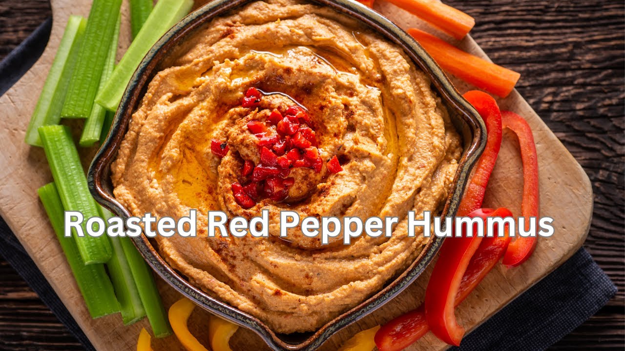 Best Roasted Bell Pepper Hummus Recipe | Hummus with Peanut Butter And ...