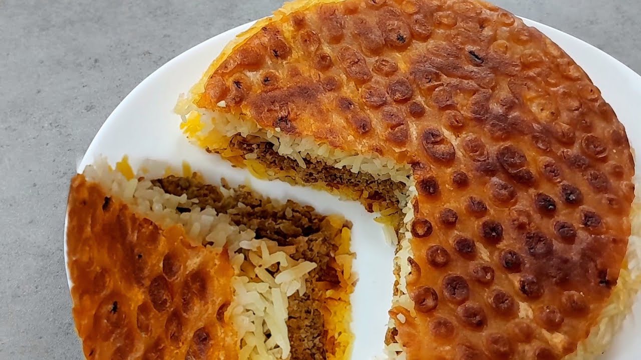 Kebab and Layered Rice ️Iranian pan kebab and Rice Cake Recipe - Dining ...