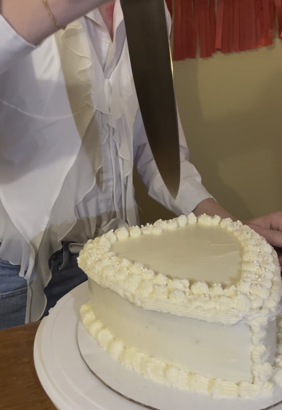 Bleeding heart cake I made for my friend - Dining and Cooking