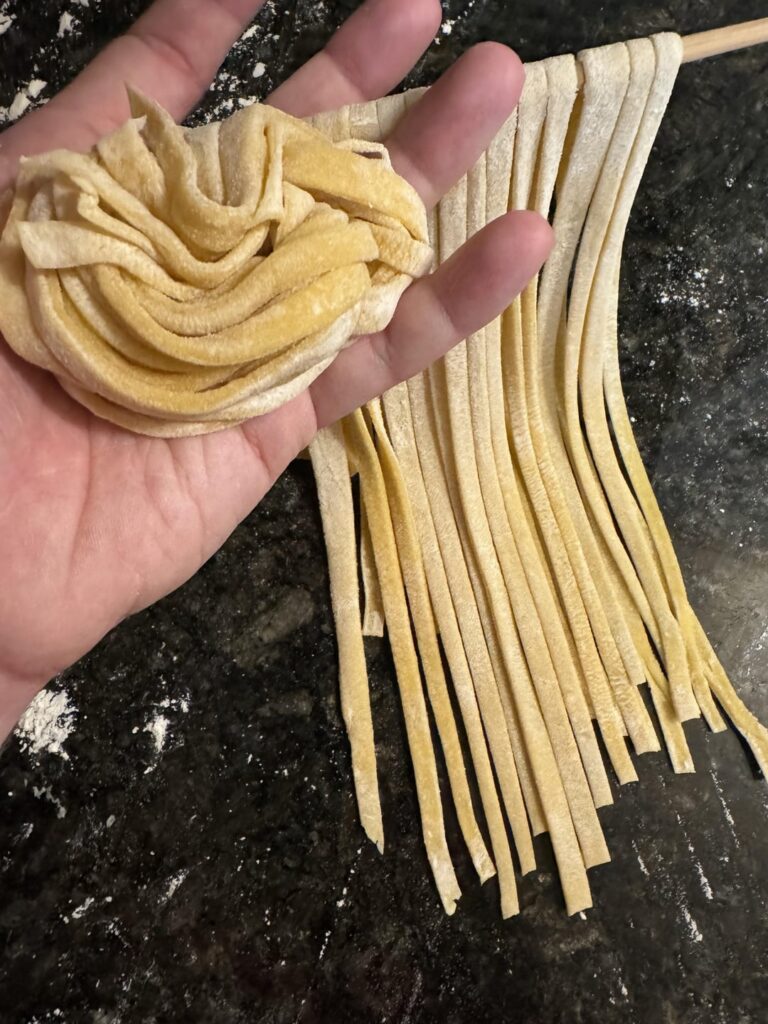 Just made my first pasta from scratch ever! - Dining and Cooking