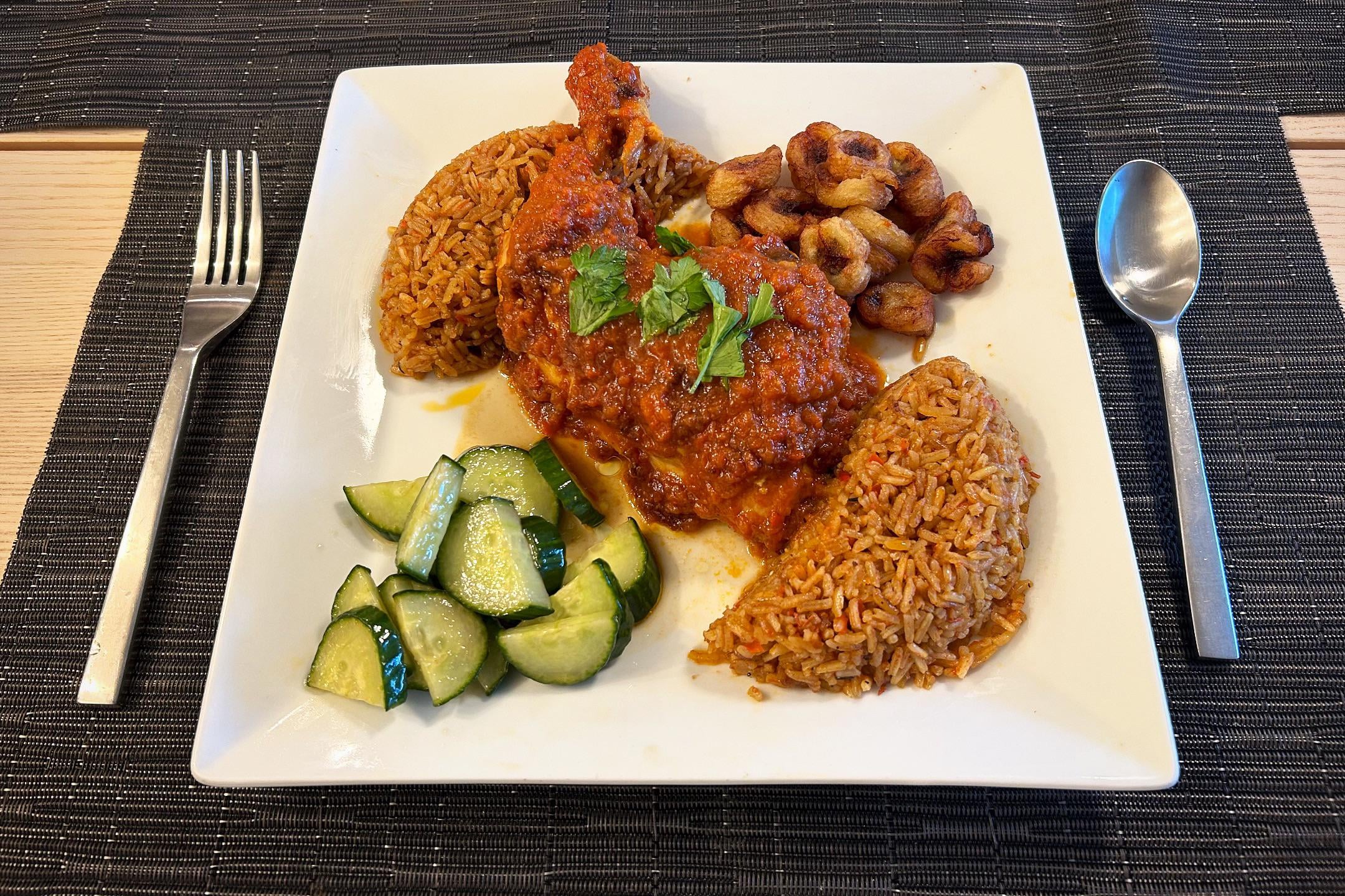 Home-cooked Nigerian dinner, inspired by a recent trip to London ...