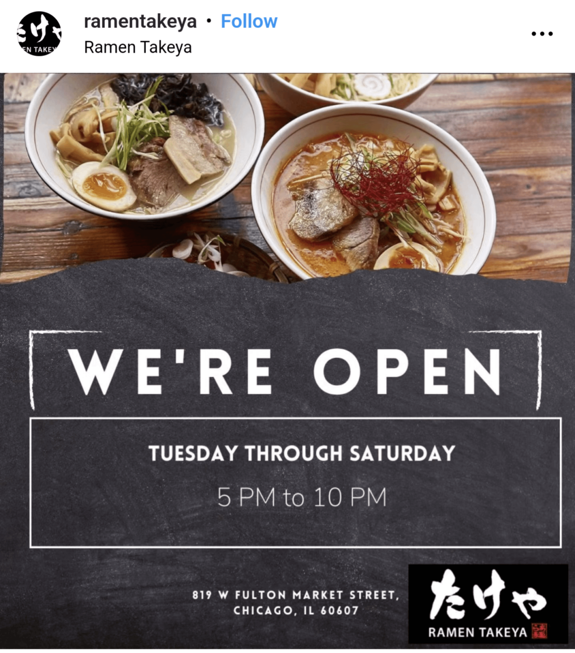 Ramen Takeya Is Back! - Dining and Cooking