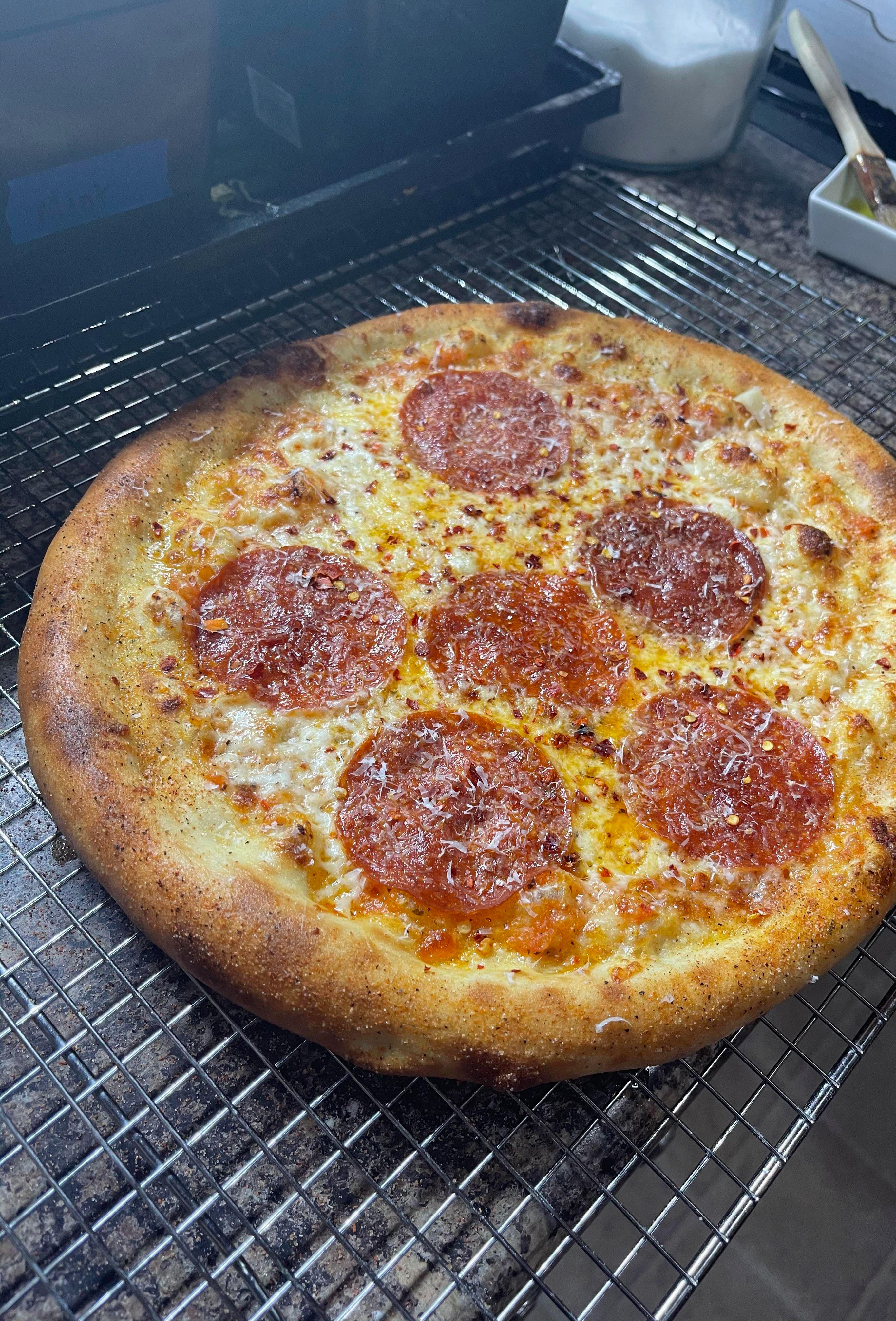 Pepperoni Pizza With That Cajun Crust Vibe - Dining and Cooking