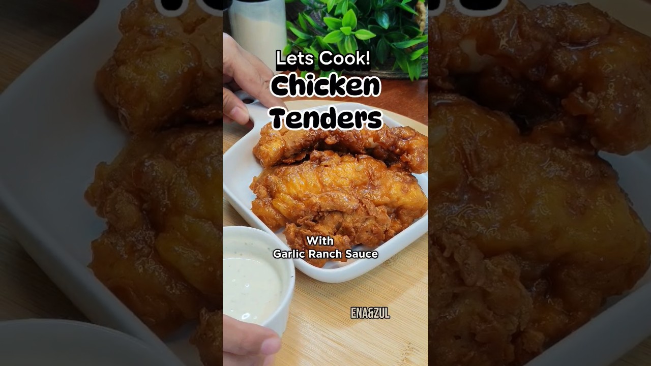 Lets Cook Chicken Tenders with easy Ranch Sauce simple and delicious. #chickentenders # ...