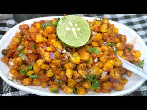 Crispy Corn Chaat | How To Make Sweet Corn Chaat | Crispy Corn Recipe ...